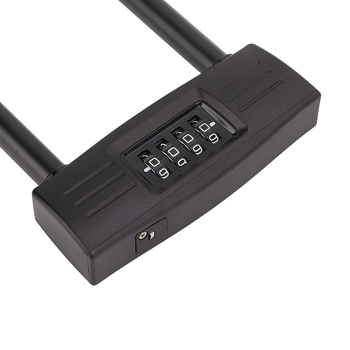 Bike U Lock, Lengthen 4 Digit Combination Resettable Padlock, and Waterproof, Suitable for , Electric Scooter