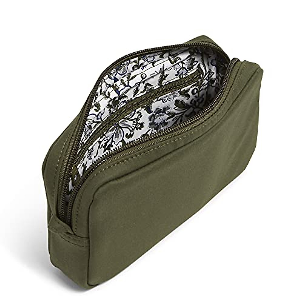 Vera Bradley Women's Cotton Convertible Pouch Crossbody Purse With RFID Protection, Climbing Ivy Green - Recycled Cotton, One Size
