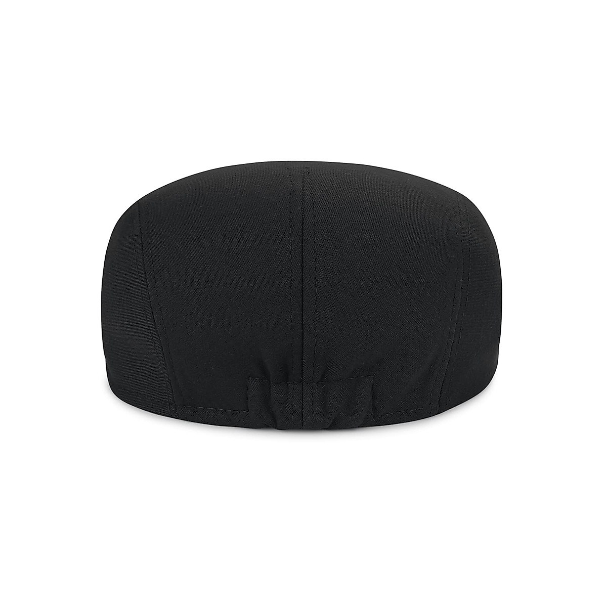 Newsboy Hats for Men Flat Cap Mens Driving Cabbie Cap Classic Soft Breathable Adjustable Fitted Hat Black Beret Mens