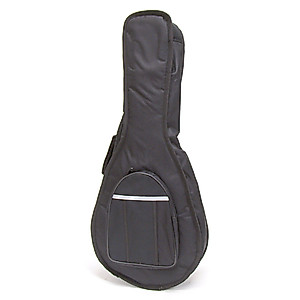 Deluxe Thick Padded Mandolin Gig Bag (soft case) - With Zippered Pouch,Back Pack Straps, and Carrying Handle
