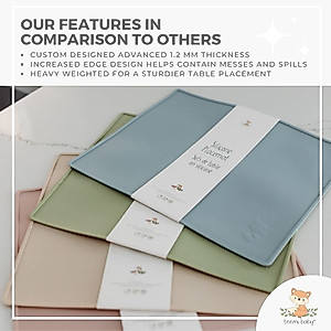 teemi baby Silicone Placemat for Kids | BPA-Free Non-Spill Design (Sand)