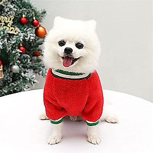 Pajamas for Dogs Christmas Clothes Fleece Cat Coral Costume Two-Legged Cute Girl Dog Clothes for Large Dogs