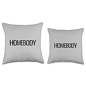 Homebody Minimalist Stay At Home Introvert Homebody Throw Pillow