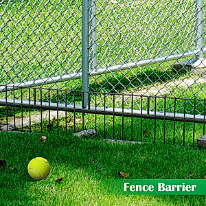 19 Pack Animal Barrier Wire Fence, 17 In(H) X 20.8 Ft(L) Decorative Metal Fencing, Rustproof Wire Border, Dog Rabbits Ground Stakes No Digging for Outdoor Use.