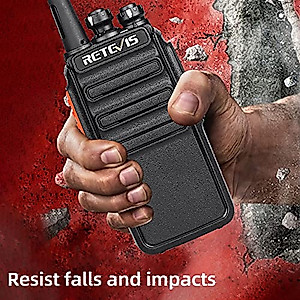 Case of 6,Retevis H-777S Walkie Talkies Long Range,Portable Two Way Radios with Six-Way Multi Gang Charger,Clear Voice, Hands Free 2 Way Radio,for School,Warehouse,Restaurant