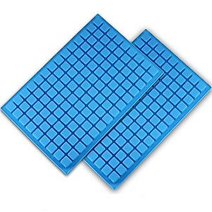 Palksky Silicone Molds for Candy Chocolate Gummy baking, (2 PCS) 126 Cavity Mini Square mold for Ice Cube Pralines Caramels