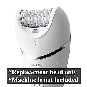 BRE700 Epilator Replacement Head for Philips Epilator Series 8000,BRE700 BRE740 BRE640 Wet & Dry Epilator Accessories Hair Removal Epilators Replacement Head