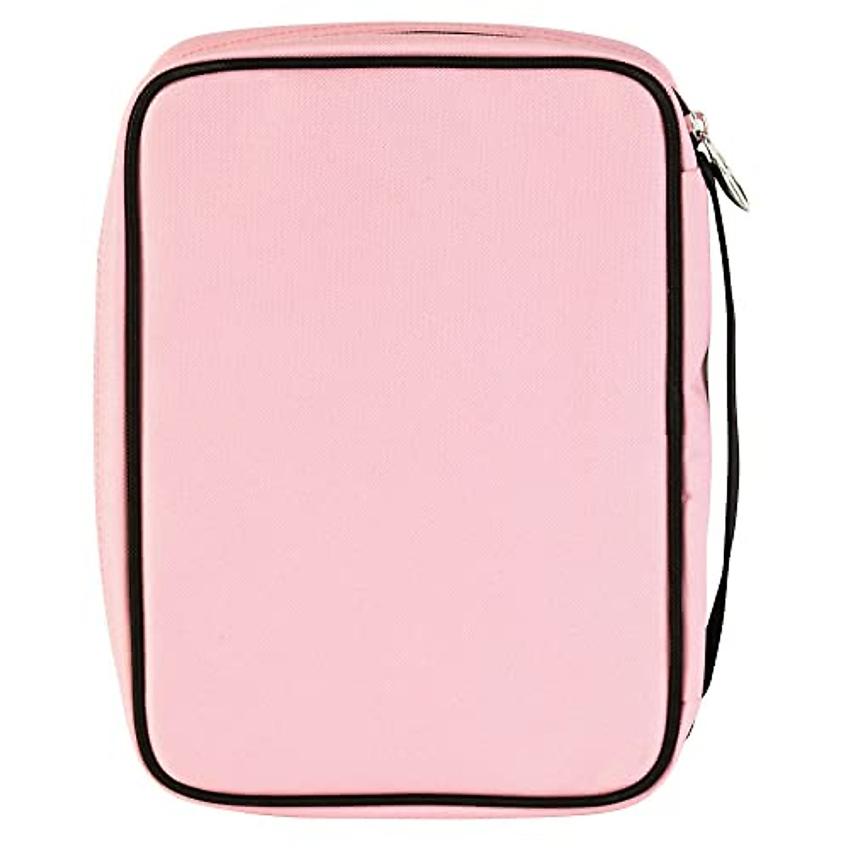 Dicksons Be Who God Made You Pink Floral Medium Polyester Zippered Bible Cover with Handle