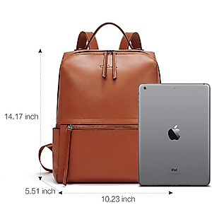 BOSTANTEN Genuine Leather Backpack Purse for Women Fashion Backpack Casual College Shoulder Bag Travel Backpack