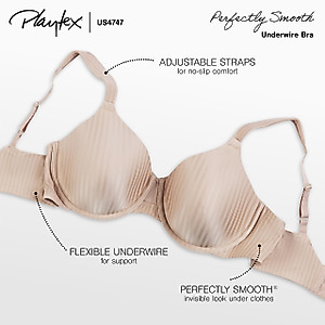 Playtex Women's Secrets All Over Smoothing Full-Figure Underwire Bra US4747