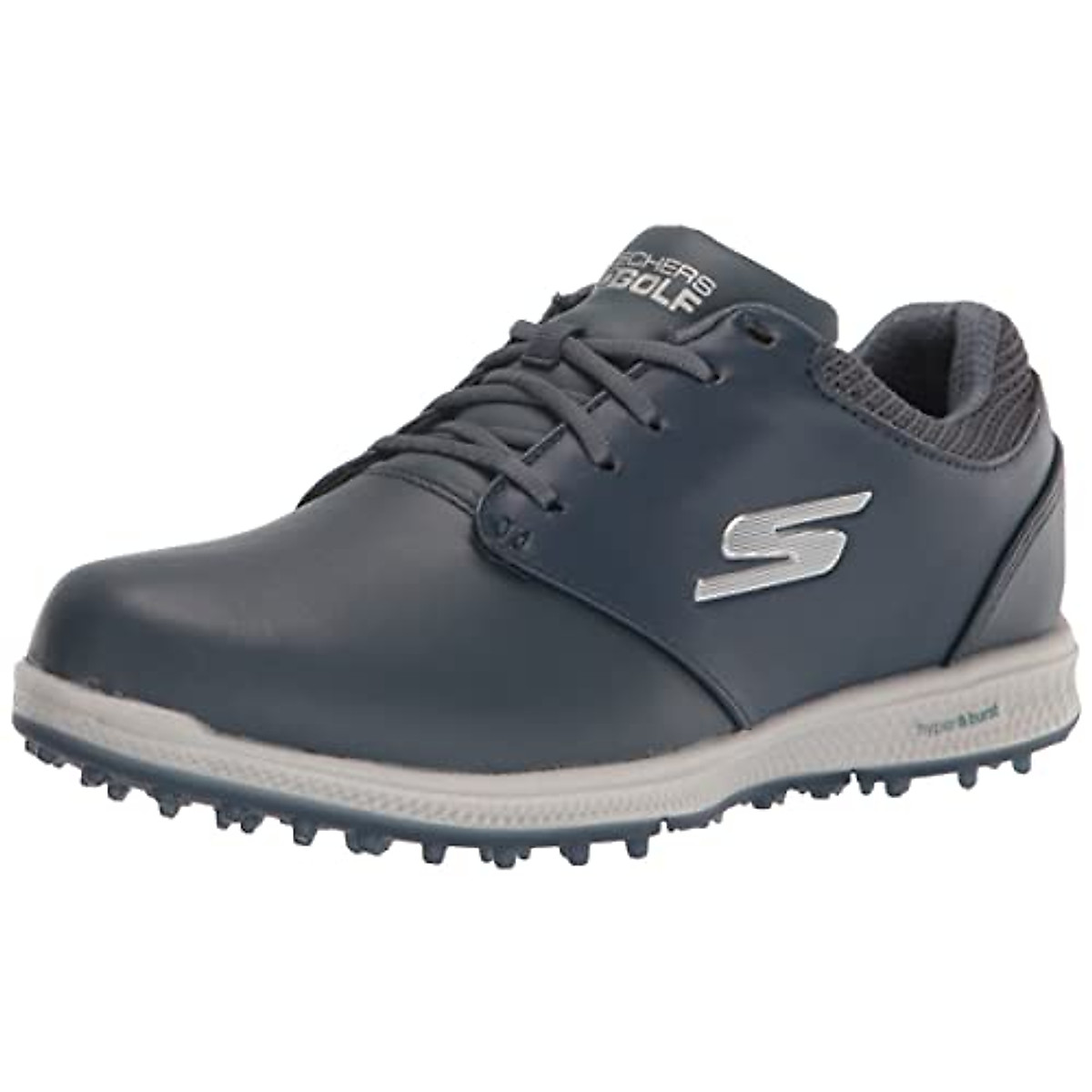 Skechers Women's Elite 4 Hyper Burst Waterproof Spikeless Golf Shoe, Slate, 6