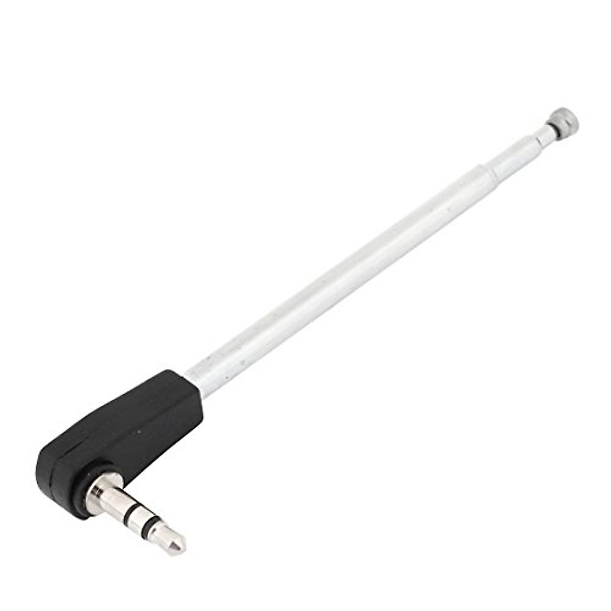 uxcell 22.5cm 4 Section Telescoping Stainless Steel AM FM Radio Antenna 3.5mm Connector