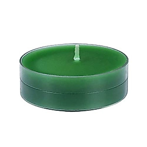 Zest Candle 12-Piece Tealight Candles, Mega Oversized Hunter Green s