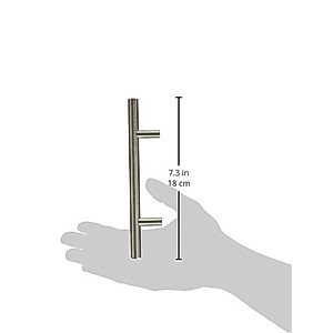 Richelieu Hardware BP30596195 Washington Collection 3 3/4-inch (96 mm) Center-to-Center Brushed Nickel Modern Cabinet and Drawer Bar Pull Handle for Kitchen, Bathroom, and Furniture