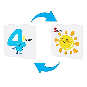 PicassoTiles Magnetic Building Blocks with Tiles and Click-in Educational Graphic Arts Magnet Construction Toy Set STEM Learning Playset Child Brain Development Stacking Playboard