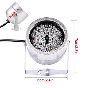 48 LED IR Lights,Intelligent Waterproof Infrared Night Vision Light for Security CCTV Camera,48-LED IR Light for Indoor or Outdoor Lights