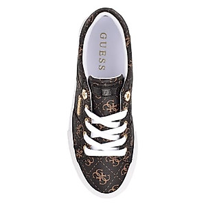 Guess Women's Loven3 Sneaker, Brown Multi 908, 7.5