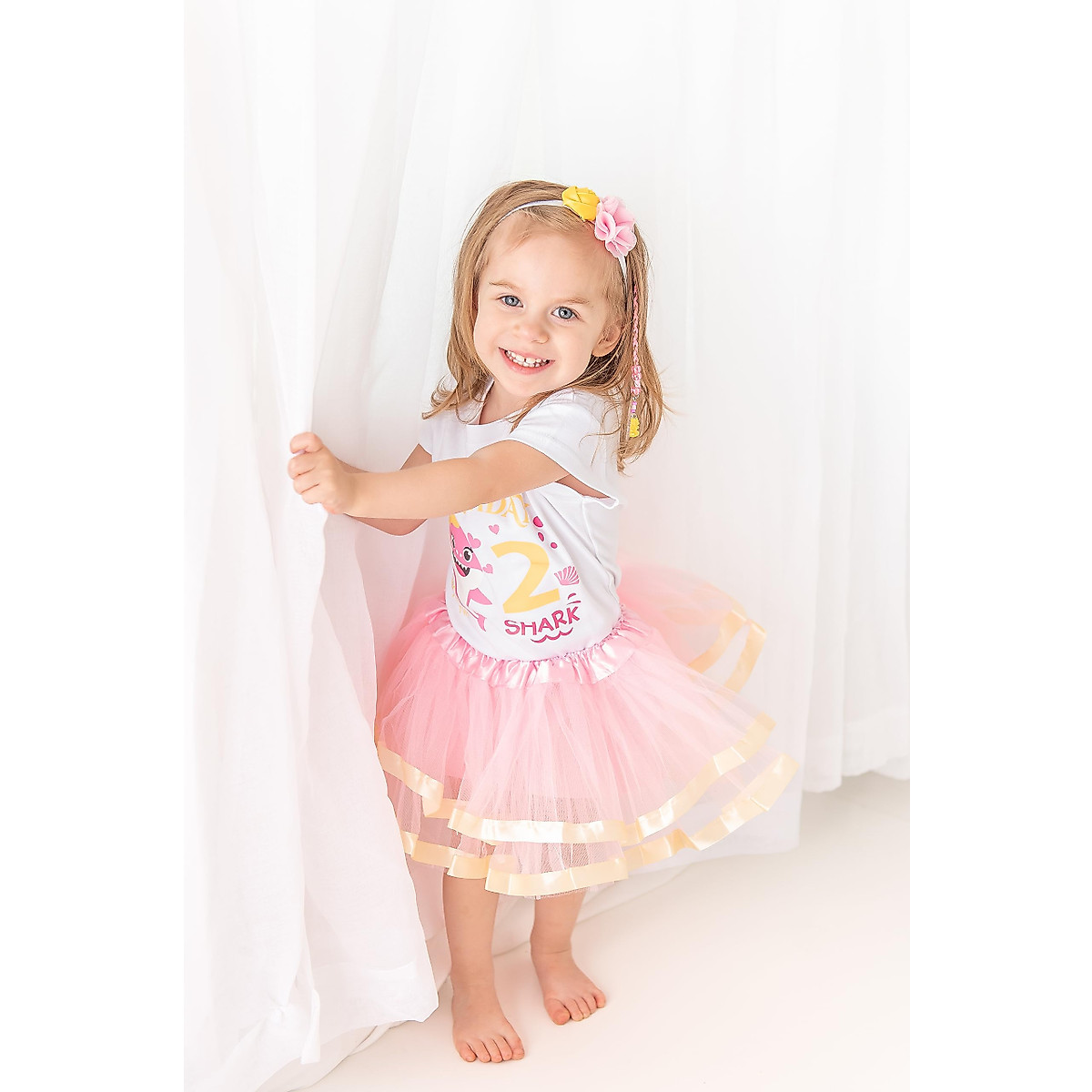 Luke and Lulu Baby Shark Birthday Outfit Girl Design - 2nd Birthday Girl