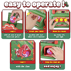 Amy&Benton Claw Machine for Kids Grabber Arcade Crane Venting Toy with Prizes for Boys Girls 6 7 8 10 12 Years Old