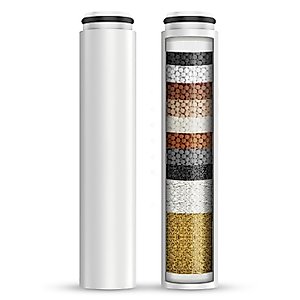 Cobbe 2 Pack Replacement Filters for Handheld Shower Head - Water Softener Filters Beads for Hard Water - Remove Chlorine - Reduces Dry Itchy Skin