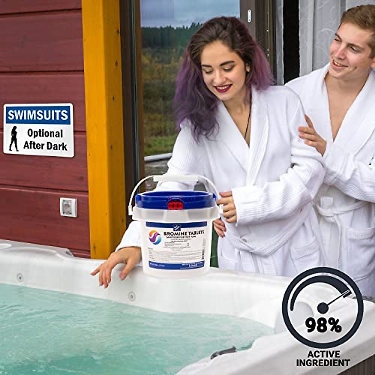 [5 lbs] Bromine Tablets for Hot Tubs & Spas Brominating Tabs