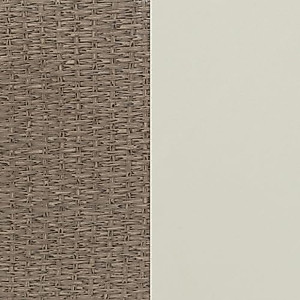 Flash Furniture Nemo Indoor/Outdoor Patio Wicker Rattan Recliner, Lounge Chair with Flip-Up Side Table, Beige/Brown