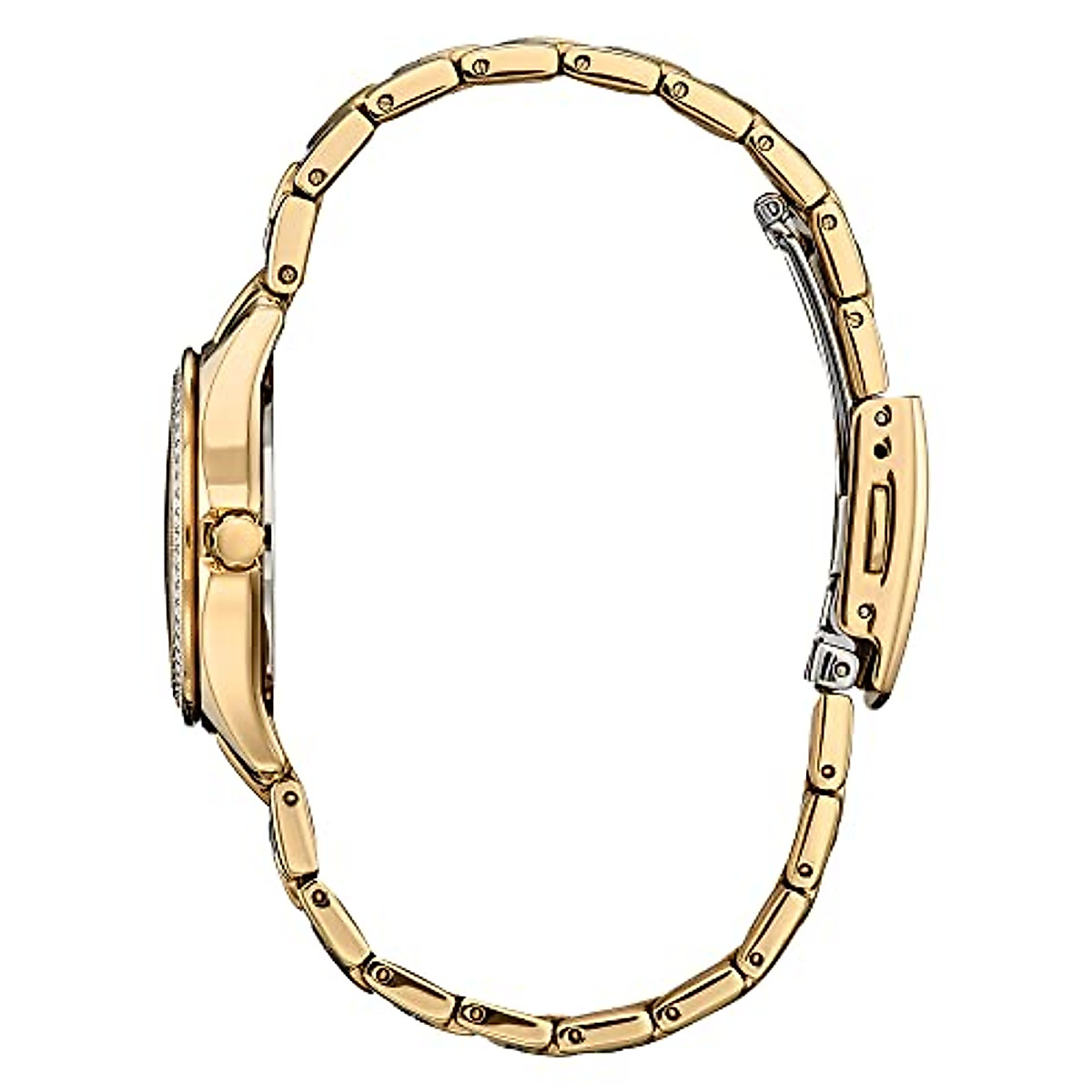 Citizen Ladies' Eco-Drive Classic Crystal Watch in Gold-Tone Stainless Steel, Champagne Dial