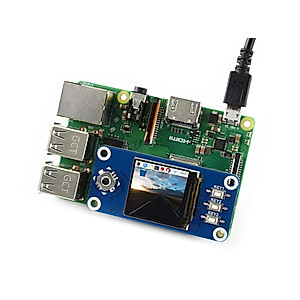 Waveshare 1.3 Zoll LCD Display HAT for Raspberry Pi, 240x240 IPS, SPI, Joystick & 3X Buttons