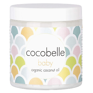 Cocobelle Baby Pure & Gentle Premium 100% Organic Virgin Coconut Oil for Babies – Perfect for Dry Skin, Eczema, Scalp/Cradle Cap, Bottom Balm, Nappy Rash Balm, Sores, Flaky Skin & Baby Massage Oil