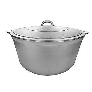 Uniware 9900 Super Quality Aluminum Caldero,Dutch Oven, 23.4 QT,Silver (42cm (16.5-Inch))