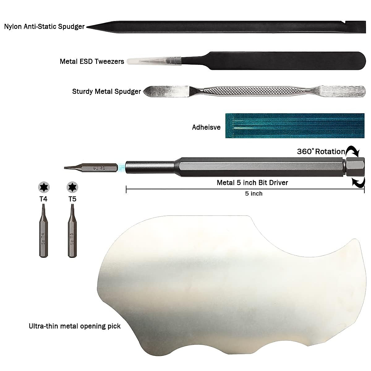 iParto 4 Pack Joystick Replacement for Oculus Quest 2 Controller Thumb Stick Replacement for Meta Quest 2 Left/Right Joystick Analog with Screws,Thumbstick Caps,Tools