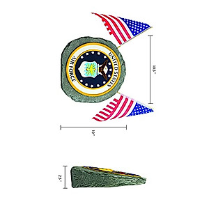 Red Carpet Studios 35182 Military Garden Stone, Multicolor