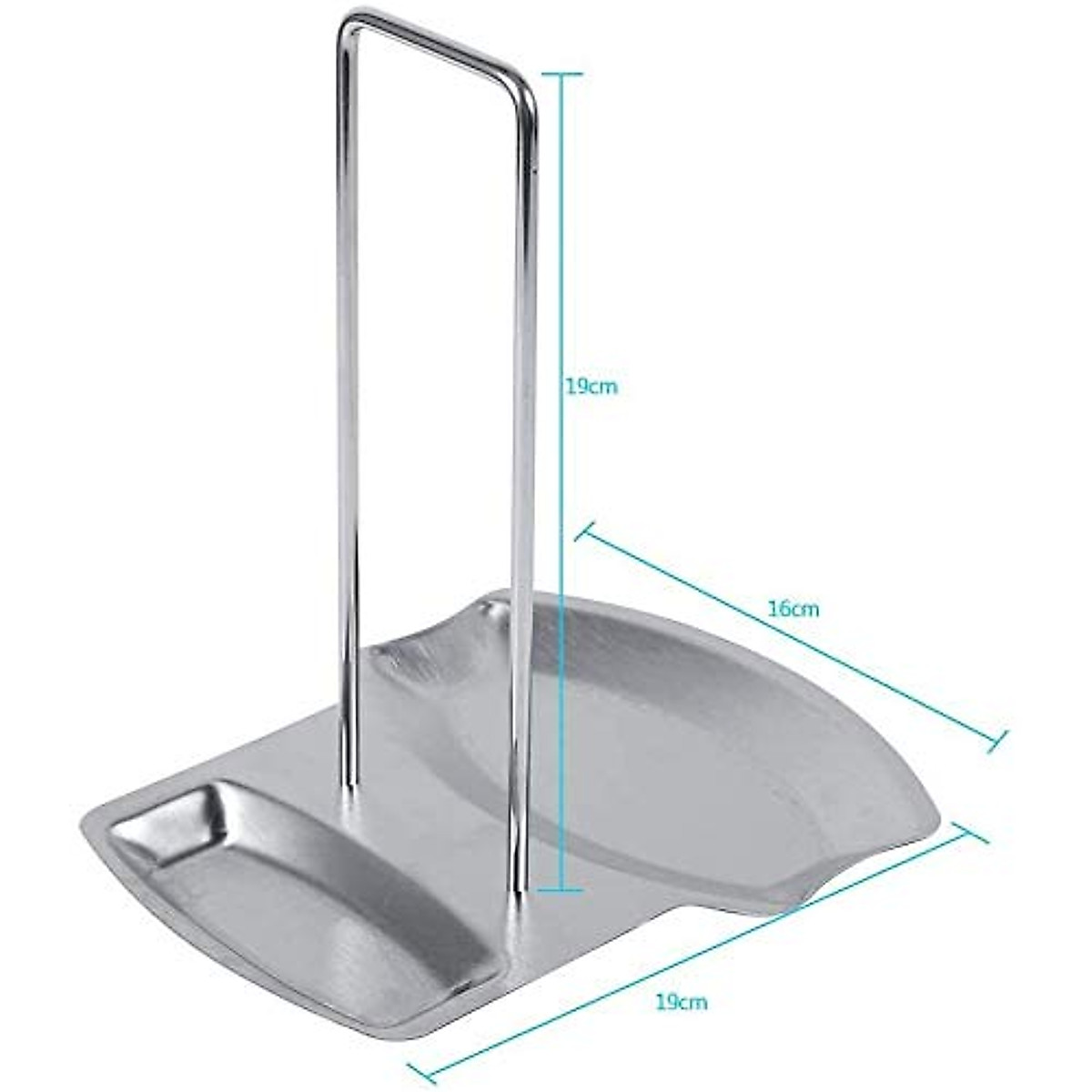 DRNKS Lid and Spoon Rest - Pot Spoon Rack, Stainless Steel Pot Lid Spoon Cooking Rack for Home Kitchen 1 Pc Suitable for Kitchen