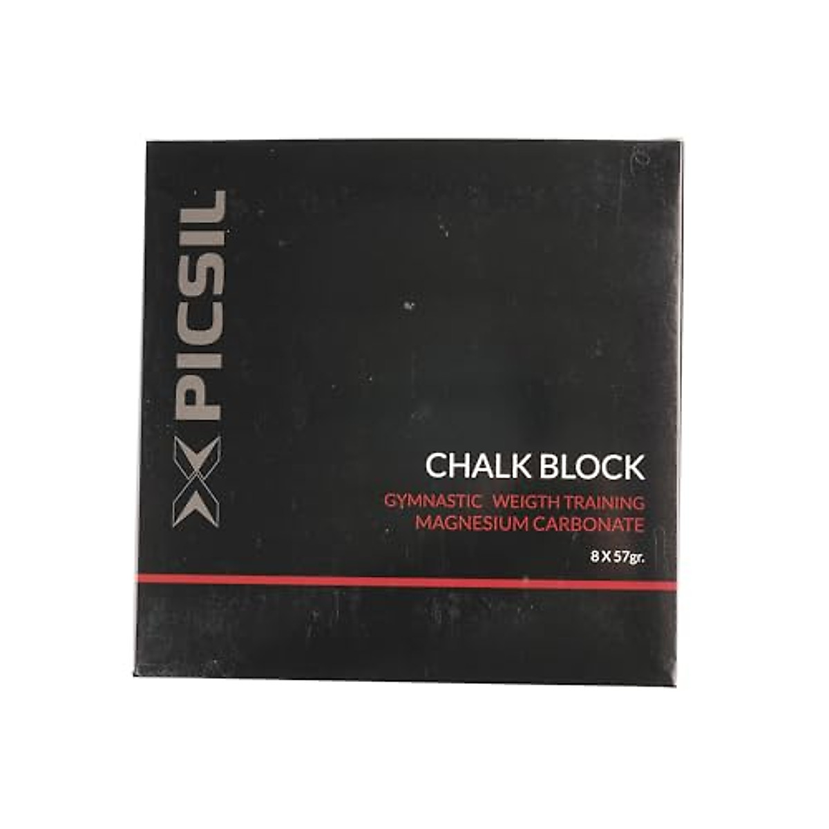 PICSIL Chalk Block - Magnesium in Block or Dust for Gymnastics, Climbing, Weightlifting, Dance Bar, Crosstraining. Make The Best Grip in All Your Activities (8 Blocks/57gr (456gr))