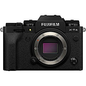 Fujifilm X-T4 Mirrorless Digital Camera Body (Black) Bundle, Includes: SanDisk 64GB Extreme SDXC Memory Card, Spare Battery + More (6 Items)