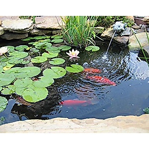 UWIOFF 10 x 13 Feet Pond Liner, 20 Mil Pond Skins Pond Liner Black LDPE Pond Liner for Waterfall, Fish Koi Ponds, Garden Fountain