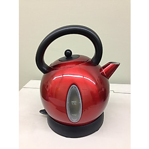 Black & Decker CK1500R Cordless Electric Dome Kettle, Red