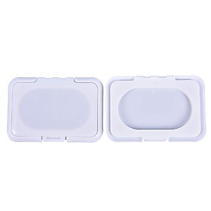 30Pcs Disposable Baby Wipes Lid Wipes Cover Single Sheet Dispenser Portable Child Wet Tissues Box Lid, 3.94 x 2.64 Inches