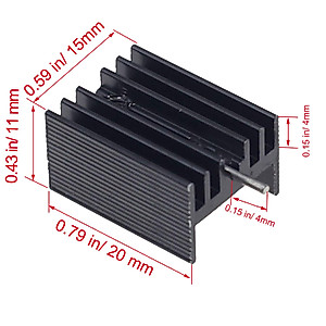 Makeronics 20 pcs IRFZ44N Insulator and Mounting kit with TO-220 Heatsink,Insulator rubberized silicone Washer and Bushing | N-Channel MOSFET Transistor | International Rectifier Power 49 A 55 V,3-Pin