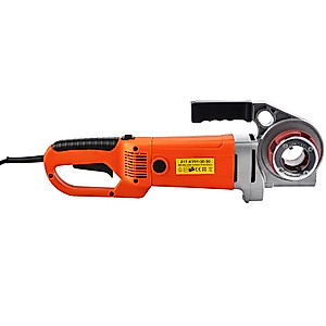 VEVOR Electric Pipe Threader, 2300W Pipe Threading Machine, Heavy-Duty Hand-Held Power Drive Kit, 110V Pipe Threader Machine Copper Motor, Portable Pipe Threader with 6 Dies 1/2"-2" and Carrying Case