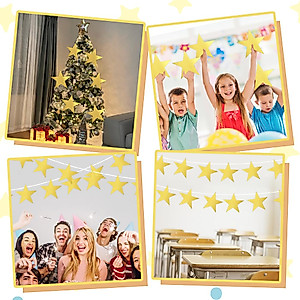 Star Cutouts, 11Inch Gold Star Cutouts, 24Pcs Double Printed Star Cardboard Cutout, Glitter Large Paper Star Decorations for Graduation Classroom Wall Wedding Movie Night Bulletin Board Party Supplies