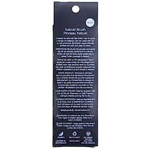 e.l.f., Kabuki Face Brush, Synthetic Haired, Versatile, Compact, Applies Bronzer, Powder, or Highlighter, Soft, Absorbent, Wet or Dry Product, Compact, Travel-Size, 0.64 Oz