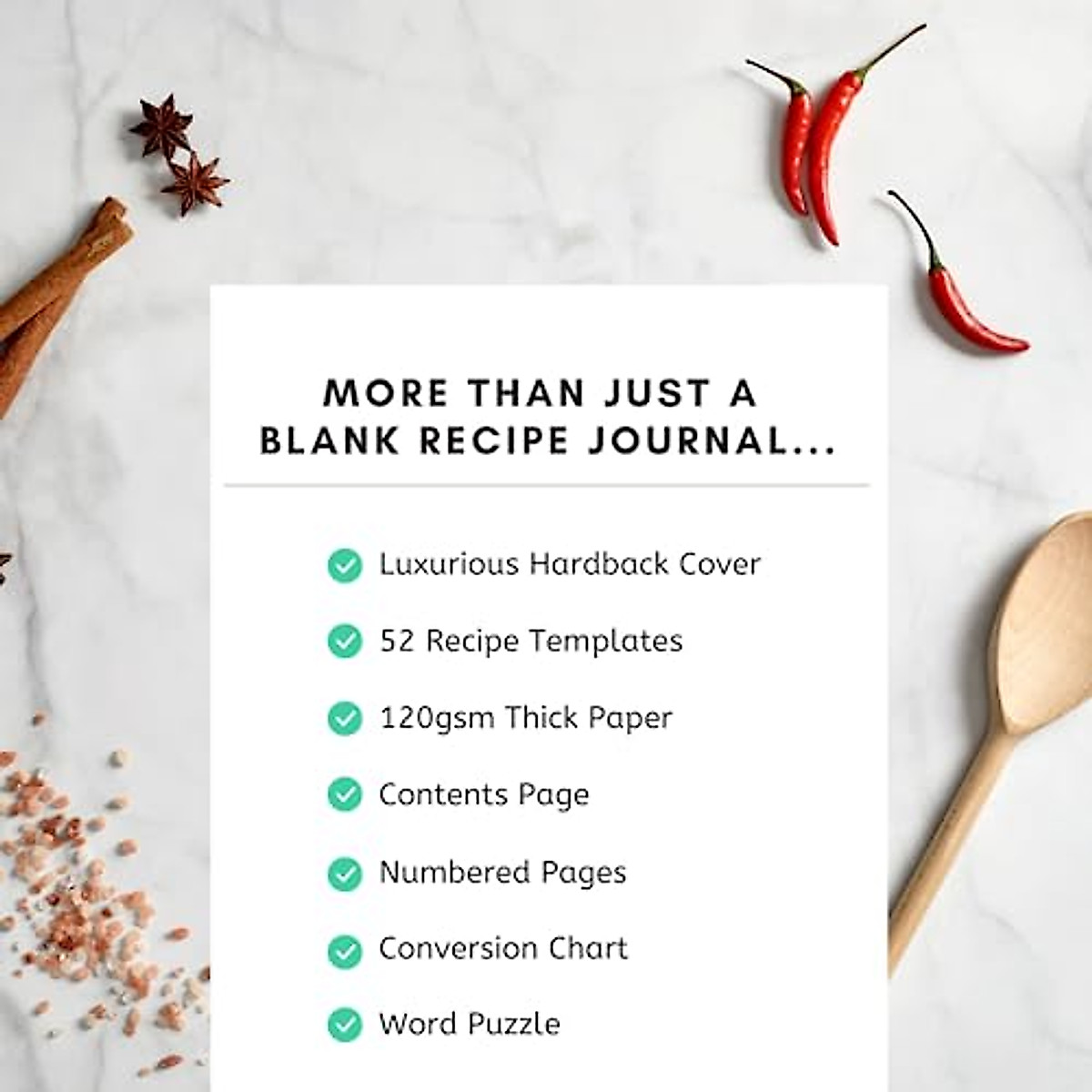 BYANIKA Blank Recipe Book To Write In Your Own Recipes Hardcover Personal Recipe Journal Notebook My Family Cookbook Make Your Own Recipe Diary Organizer Cooking Gifts (Olive Green)