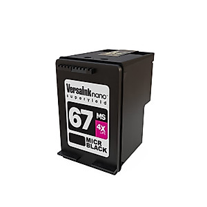 VersaInk-Nano HP 67 MS MICR Black Ink Cartridge for Check Printing