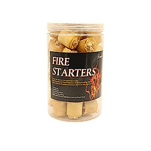 Evaty Camping Fire Starters 40 Pcs All Natural Firestarters Charcoal Starters for Campfires,Outdoor Firepit,Fire Fit,Grills,BBQ,Smokers (40)