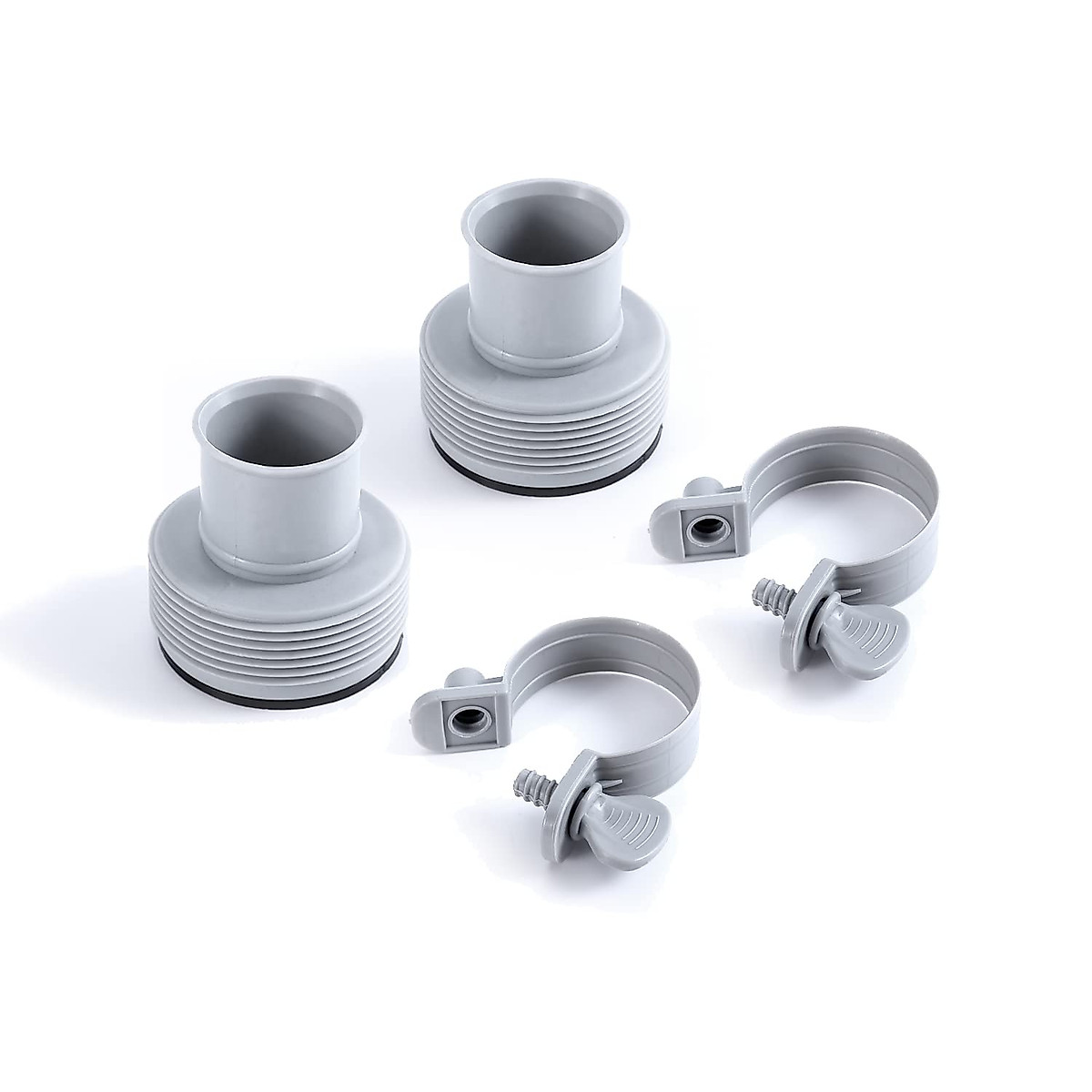 ECOPOOLTECH Hose Adapter 1.25" to 1.5" Type B Hose Adapters for Intex Pumps & Saltwater System, Conversion Adapter 25009（2 Pack）