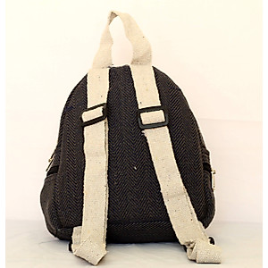 Eco Friendly Mini Backpack For Girls Handmade Hemp Backpack For Women organic Beautiful Small Backpack for girl