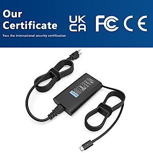 Replacement for Dell Latitude 5420 Charger, 65w USB C Laptop Charger for Dell Latitude 5420 5530 5520 7420 7430 7370 7390 2-in-1 7410 5510 5320 5330 ha65nm170 la65nm190 Type C Power Adapter