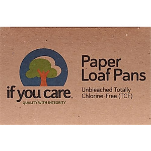 IF YOU CARE FSC Certified Paper Loaf Baking Pans, 4-count
