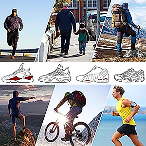 COOPLUS Mens Cotton Athletic Ankle Socks Performance Cushioned Breathable Low Cut Tab Sock with Arch Support (6 Pairs) (Grey-Blue-6pairs)